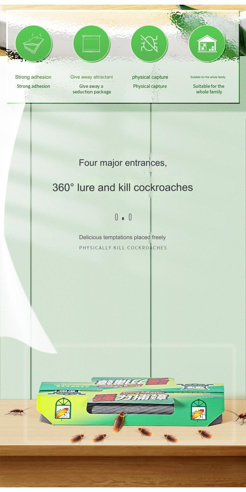 10pcs/Box Cockroach House, Cockroach Medicine, Cockroach Box Paste To ...