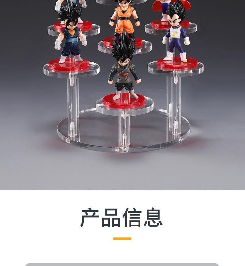 【Ready Stock】Acrylic Display Rack Round Ladder Storage Rack Anime Doll ...