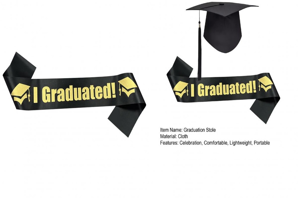 Classic Graduation Elements Stole Graduation Shawl Class of 2025 ...