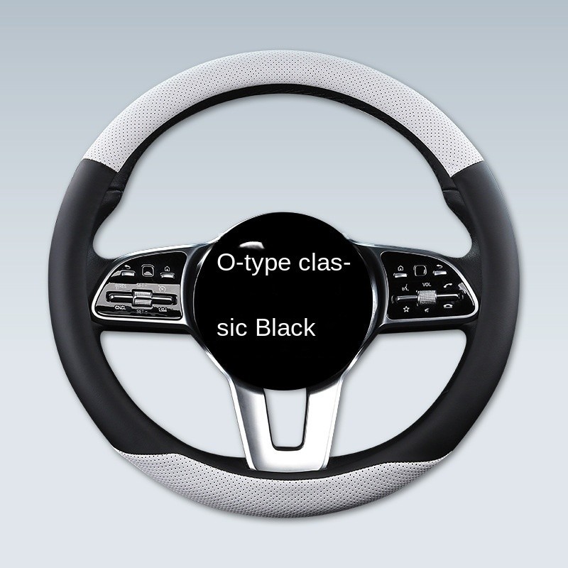 Classic Leather PU 38cm Car Steering Wheel Cover Applicable to Perodua ...