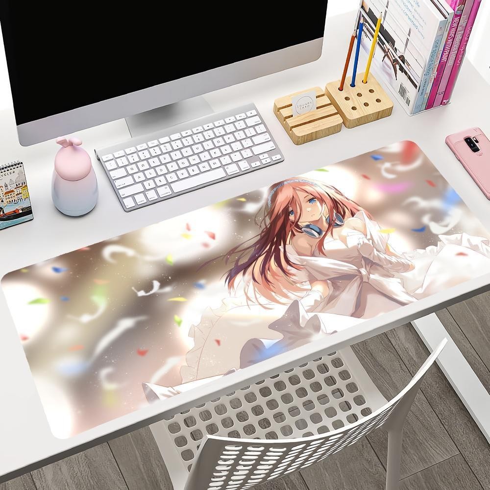 Anime Girl Miku Nakano Mousepad Large Gaming Mouse Pad LockEdge ...