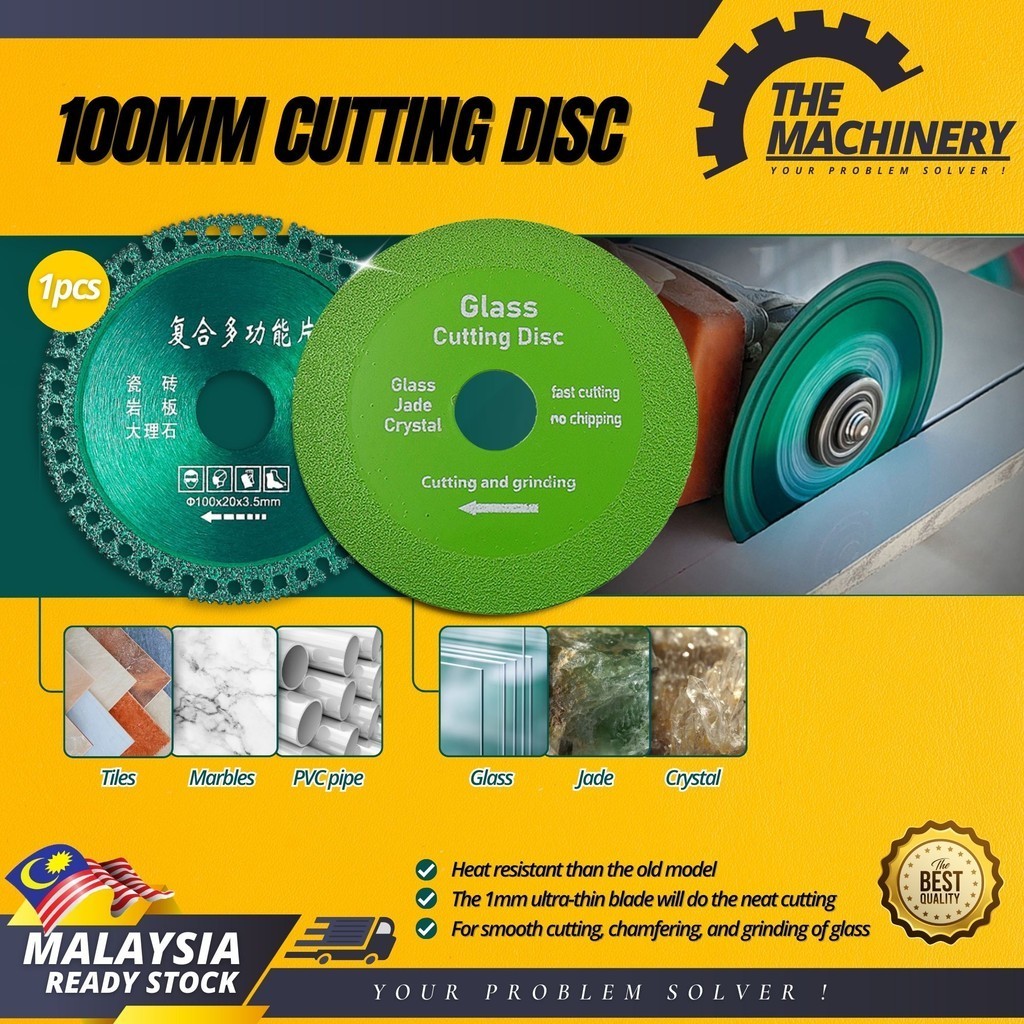 Multipurpose 1pcs Diamond Cutting Disc 100mm / 4inch Marble Tiles PVC ...