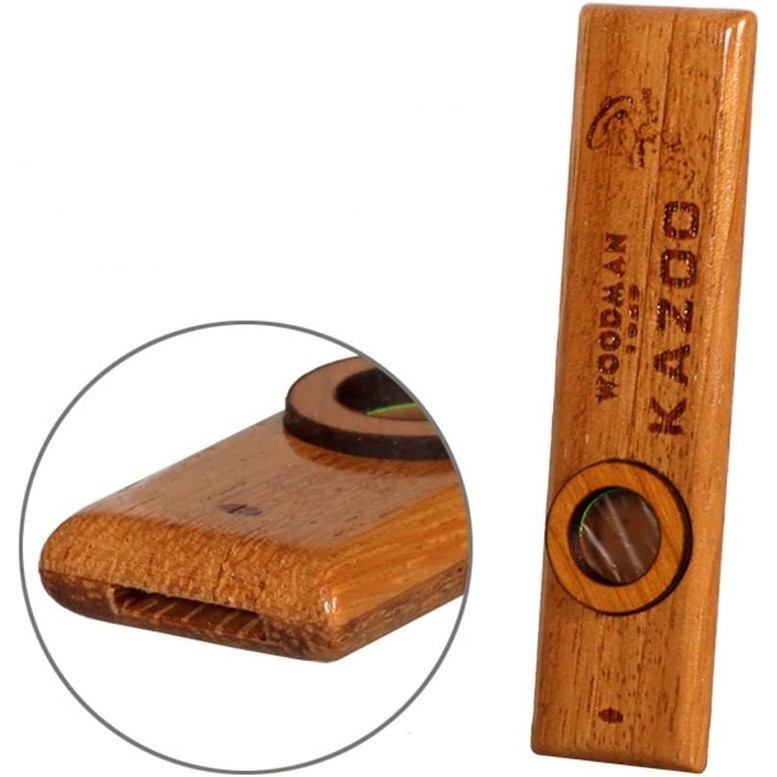 Ready Stock Amazthing Wood Kazoo Harmonica with Metal Box Musical ...