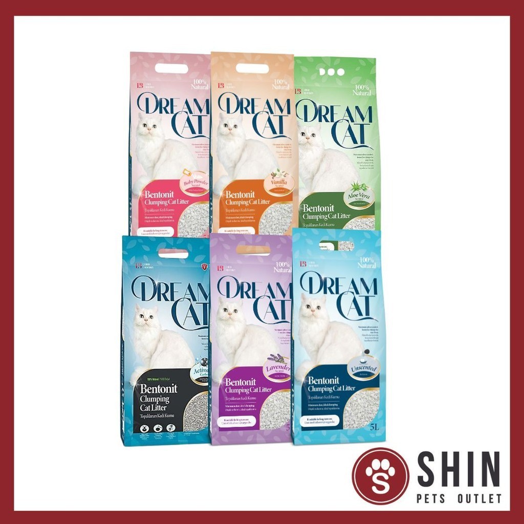 DREAM CAT Super Premium Bentonite Cat Litter 5L | Shopee Malaysia