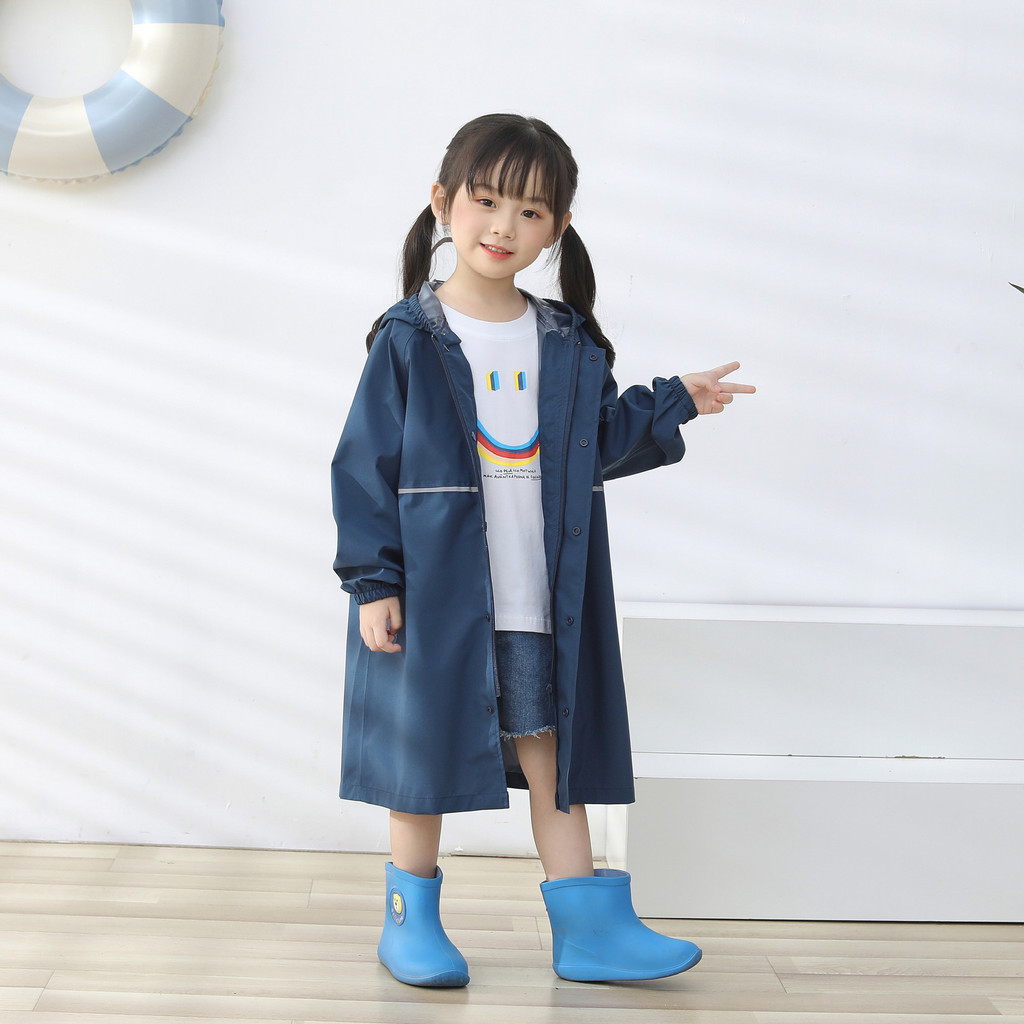 Children Rain Coats Breathable Rainwear Solid Kids Poncho Girls Raincoats Toddler Waterpoof Rain ...