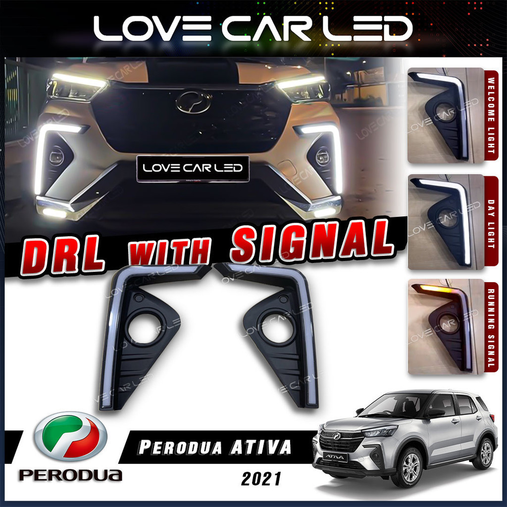 Perodua Ativa Oem Drl Daylight Running Signal Foglamp Casing WelCome ...