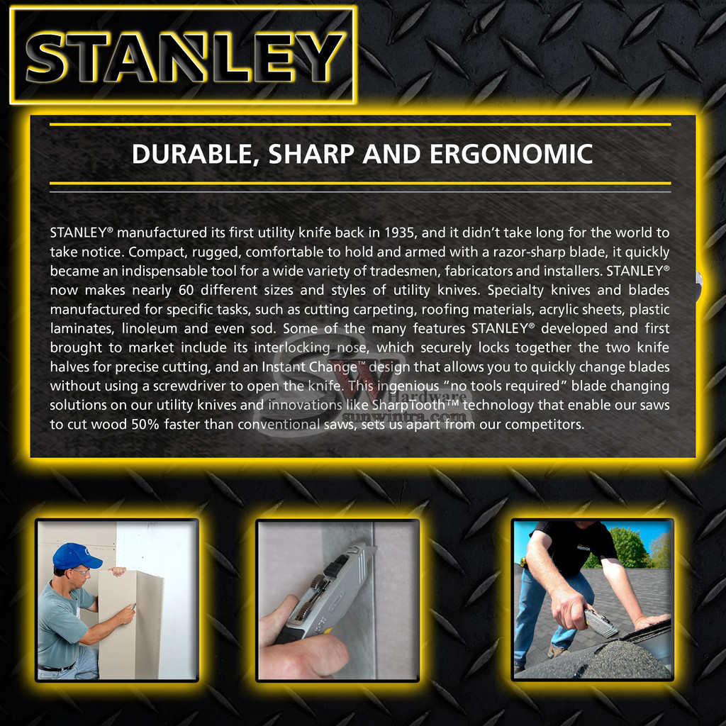 STANLEY FATMAX RETRACTABLE UTILITY 10-777 10777 WITH 2X EXTRA BLADE ...