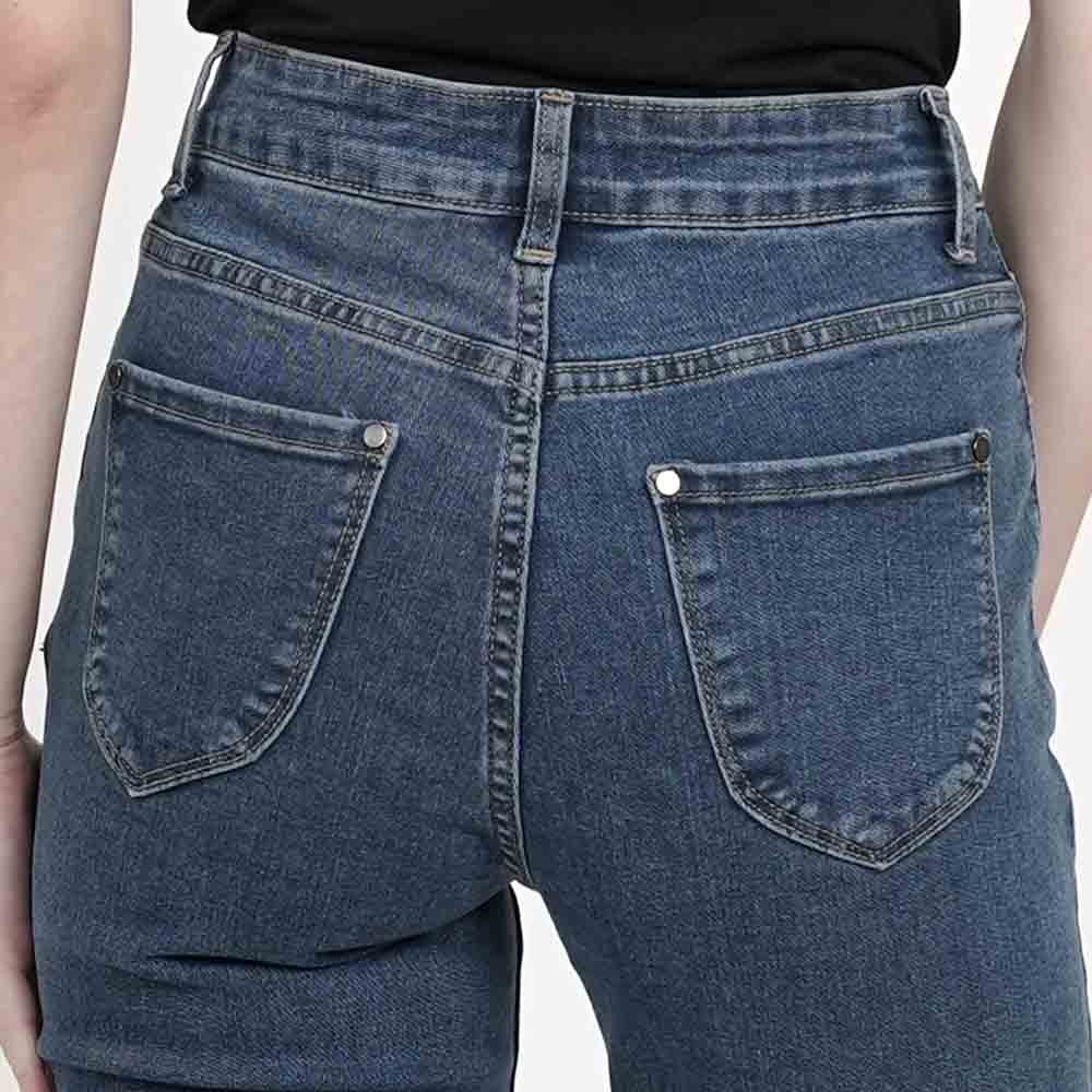 Nicole High Rise Regular Fit Stretchable Denim (3 Color) | Shopee Malaysia