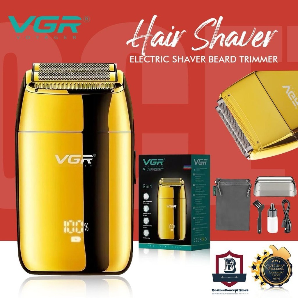 VGR V-399 Shaver Professional Razor Electric Shaver Reciprocating Shaving Machine Portable ...