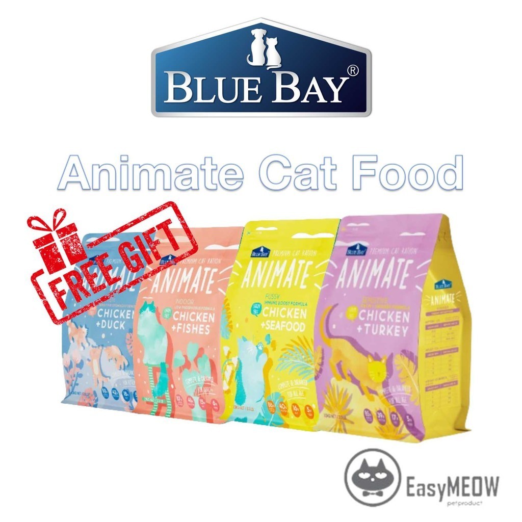 [ FREE GIFT X1 ] BLUE BAY CAT FOOD ANIMATE SERIES 1.5KG/4.5KG | Shopee Malaysia