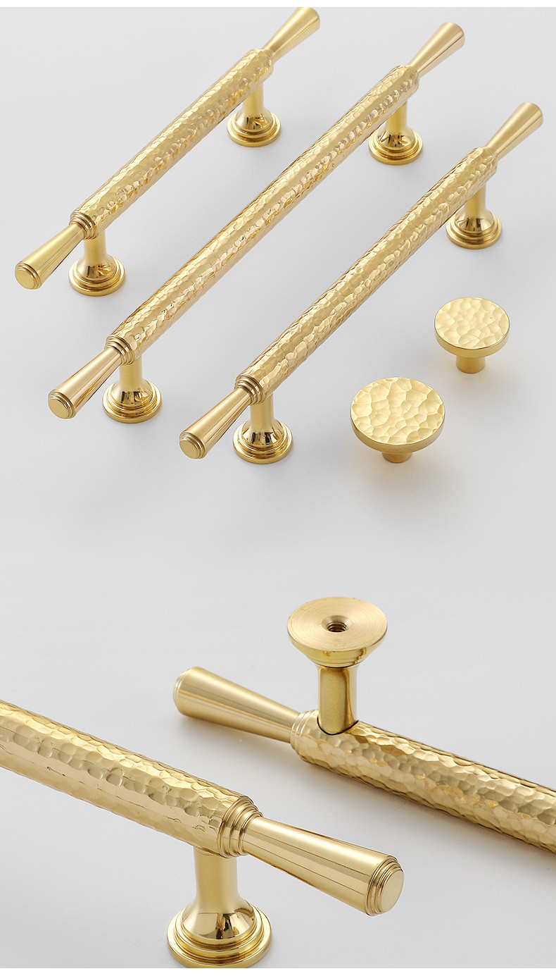 French Style Golden Brass Cabinet Handles Round Ball Handle for ...