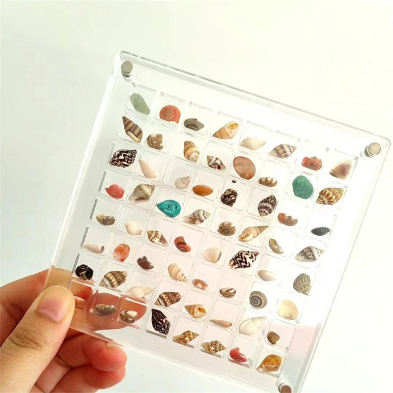 Magnetic Clamshell Display Box Transparent Acrylic Nail Art, Crystal ...