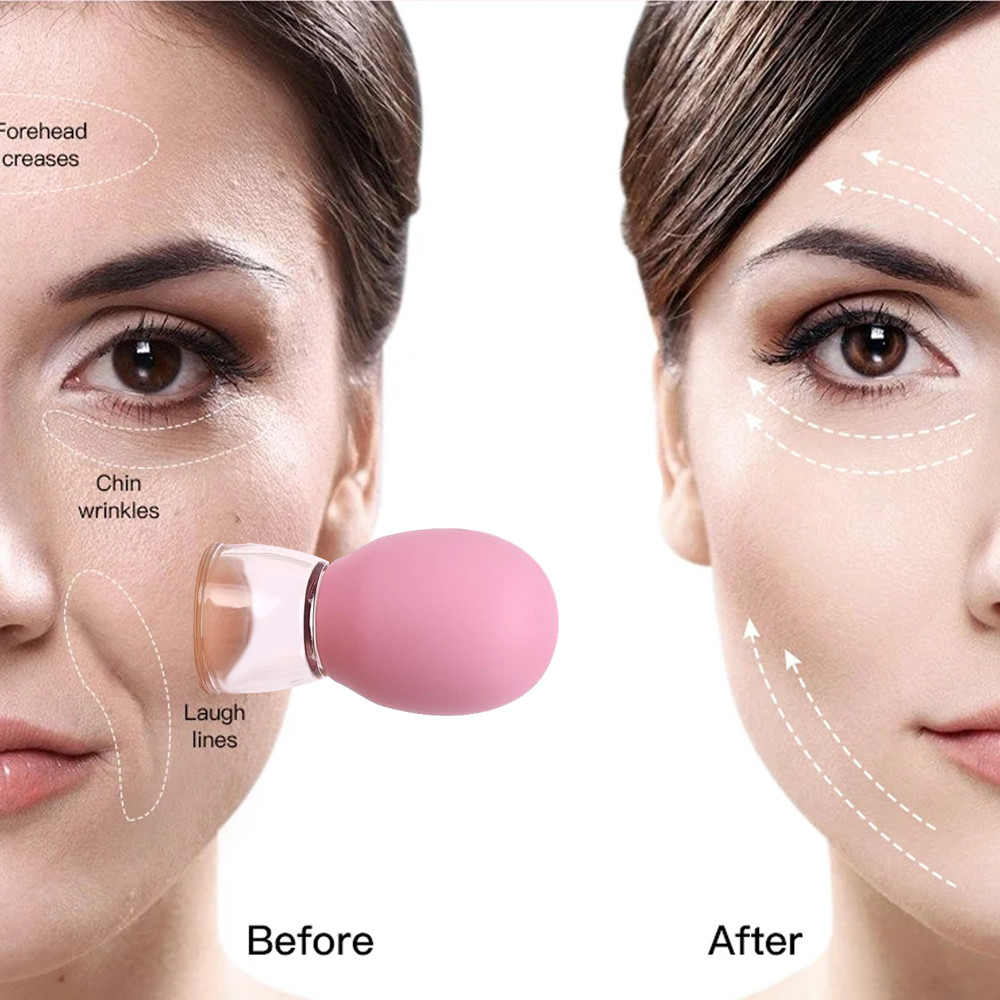 Massage Eye Face Skin Lifting Vacuum Cupping - Body Facial Anti Cellulite Anti-Wrinkle Cup ...