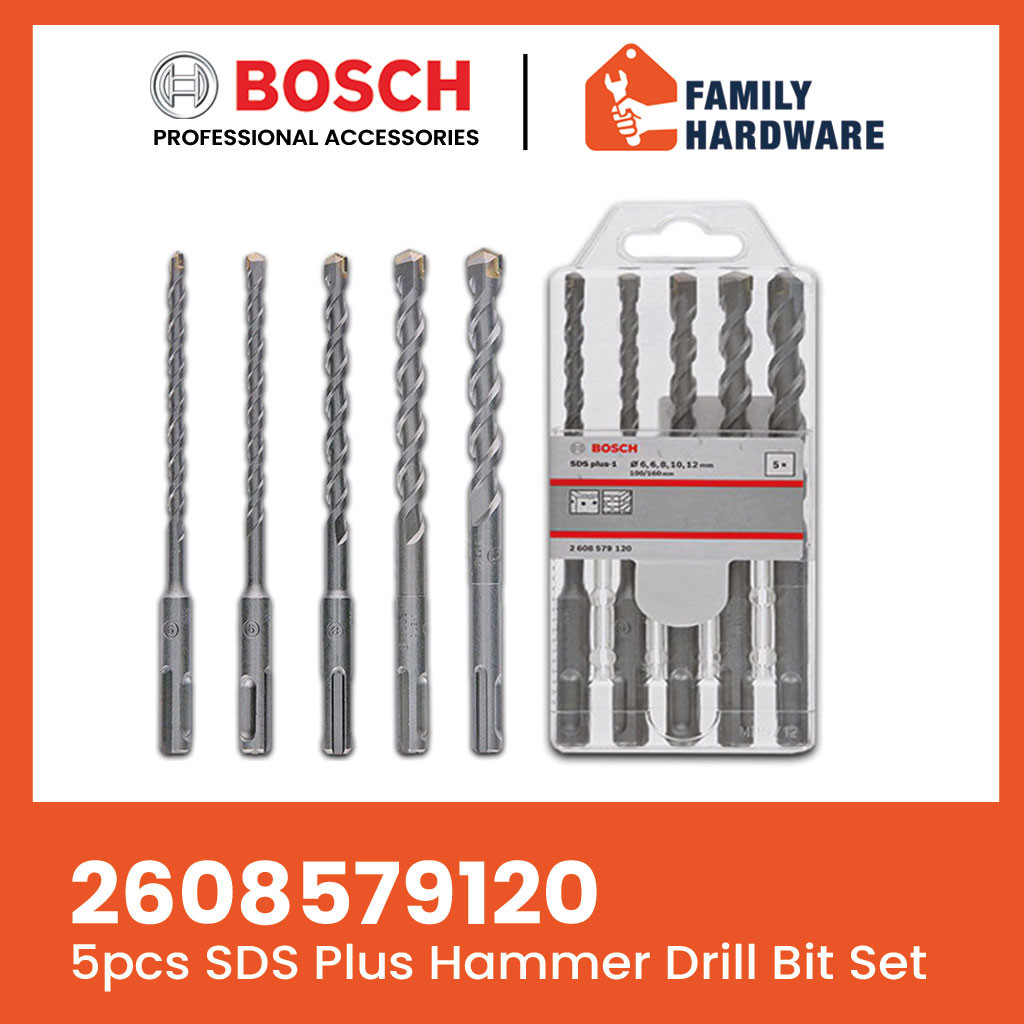 BOSCH SDS Plus Hammer Drill Bit 6 X 160mm ( 2pcs ) 8/10/12 X 160mm ...