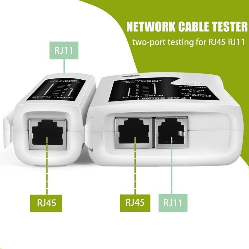 Network Cable Tester RJ45 RJ11 RJ12 CAT5 UTP LAN Networking Telephone ...