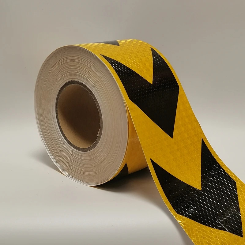 5cm/10cm/20cm*3M Arrow Reflective Hazard Safety Tapes Yellow-Black ...
