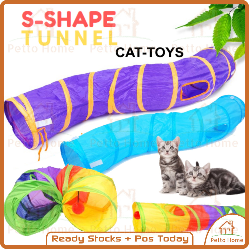 Pet Cylinder Rainbow Tunnel Pet Tunnel Toys Foldable Tunnel Train ...