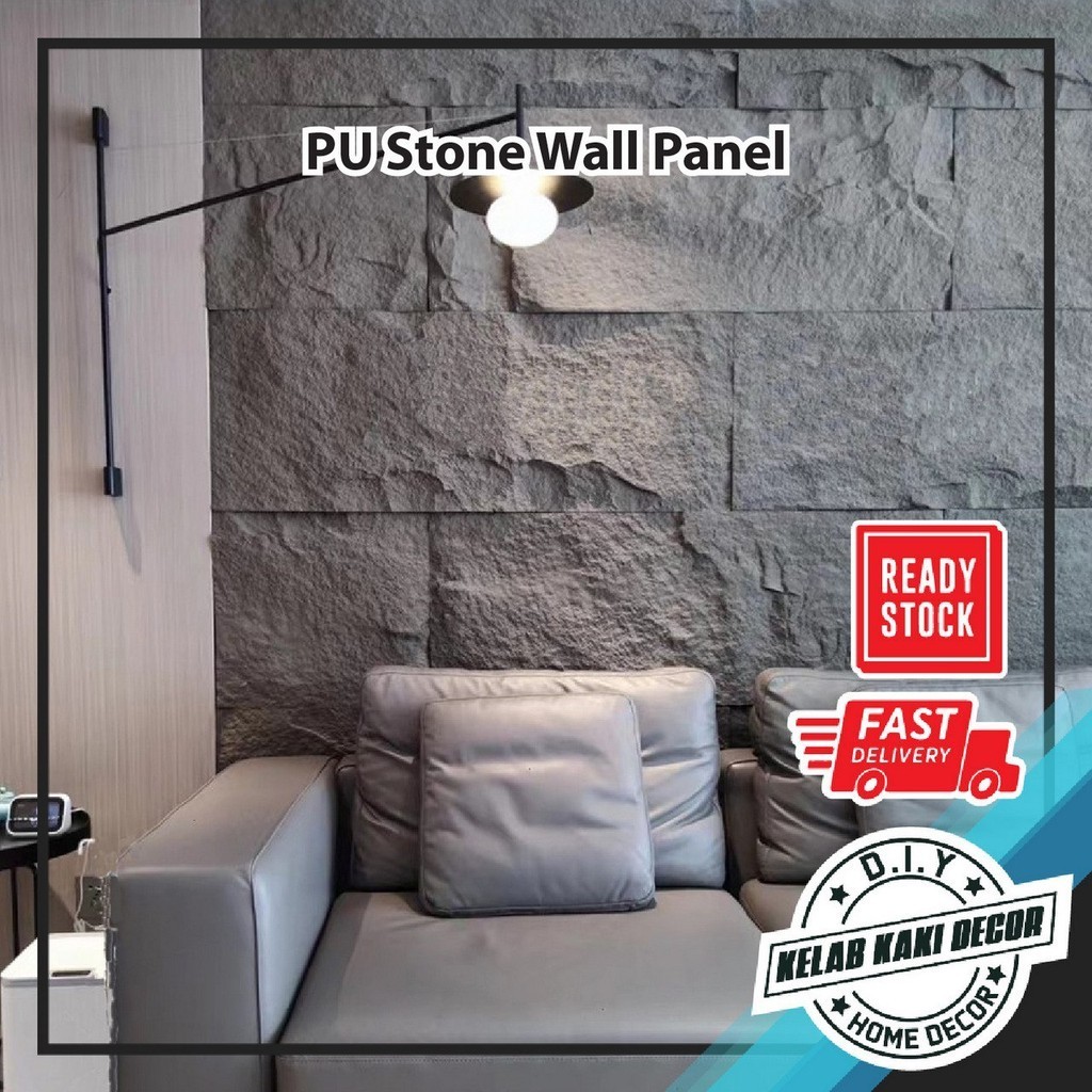PU Stone Panel 120x60cm Simulation Stone Skin Wall Background Stone ...