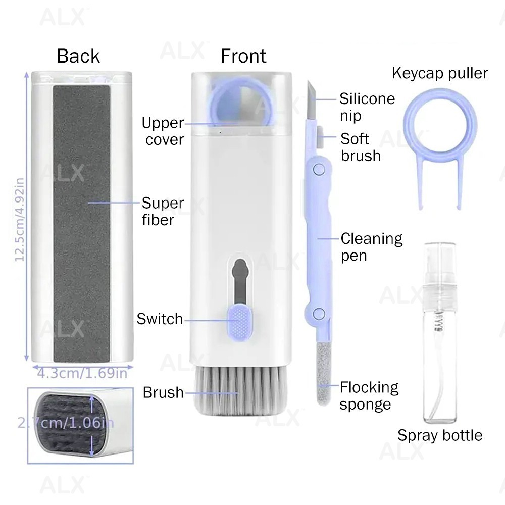 ALX Keyboard Cleaner Kit Gadget Dust Removal Earphone Cleaner Computer ...