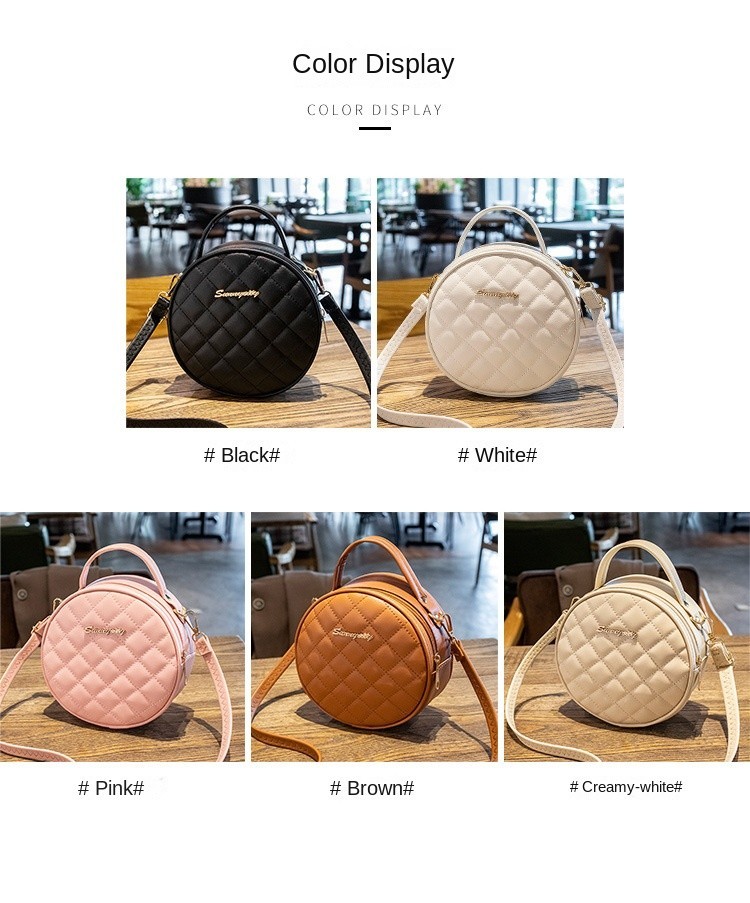 Handbag Retro Small Round Bag Korean Version Female Bag Embroidered ...