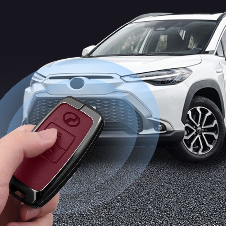 Car Key Protection Key Cover Leather Car Key Case Cover Perodua Ativa ...