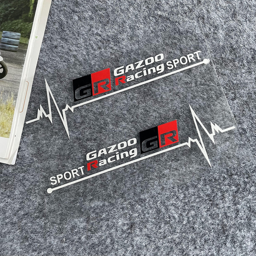 1 Pair Toyota GR GRZOO Car Stickers Triangle Windows Side Window Body ...