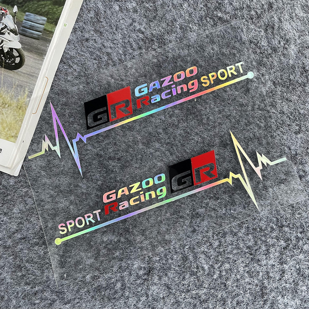 1 Pair Toyota GR GRZOO Car Stickers Triangle Windows Side Window Body ...