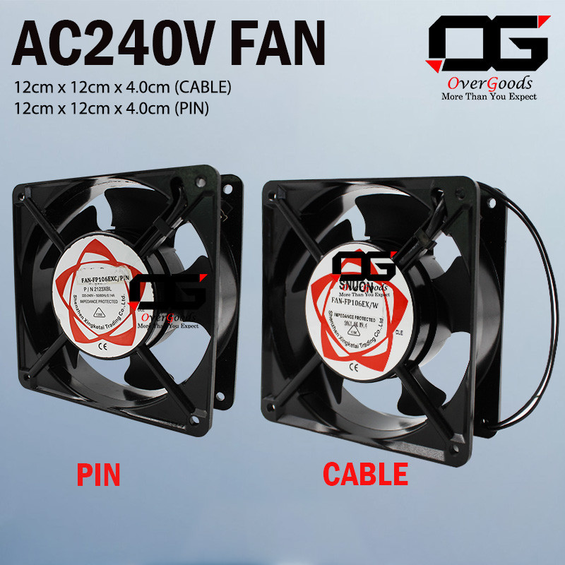 AC FAN AC Axial Fan / Cooling Blower AC240V Ball Bearing 5 BLADES / EXHAUST FAN / COOLING FAN ...