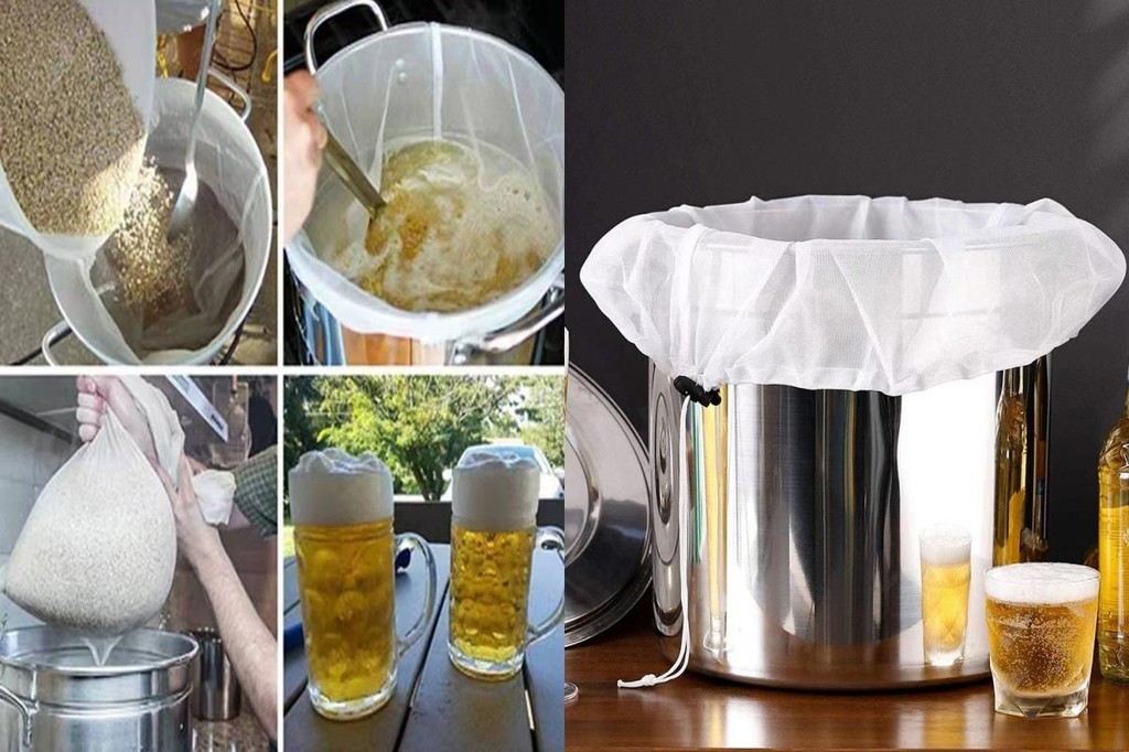 XPS Whole Grain Brewing Bag 250 Micron Mesh Filter Bag 250 Micron Fine ...