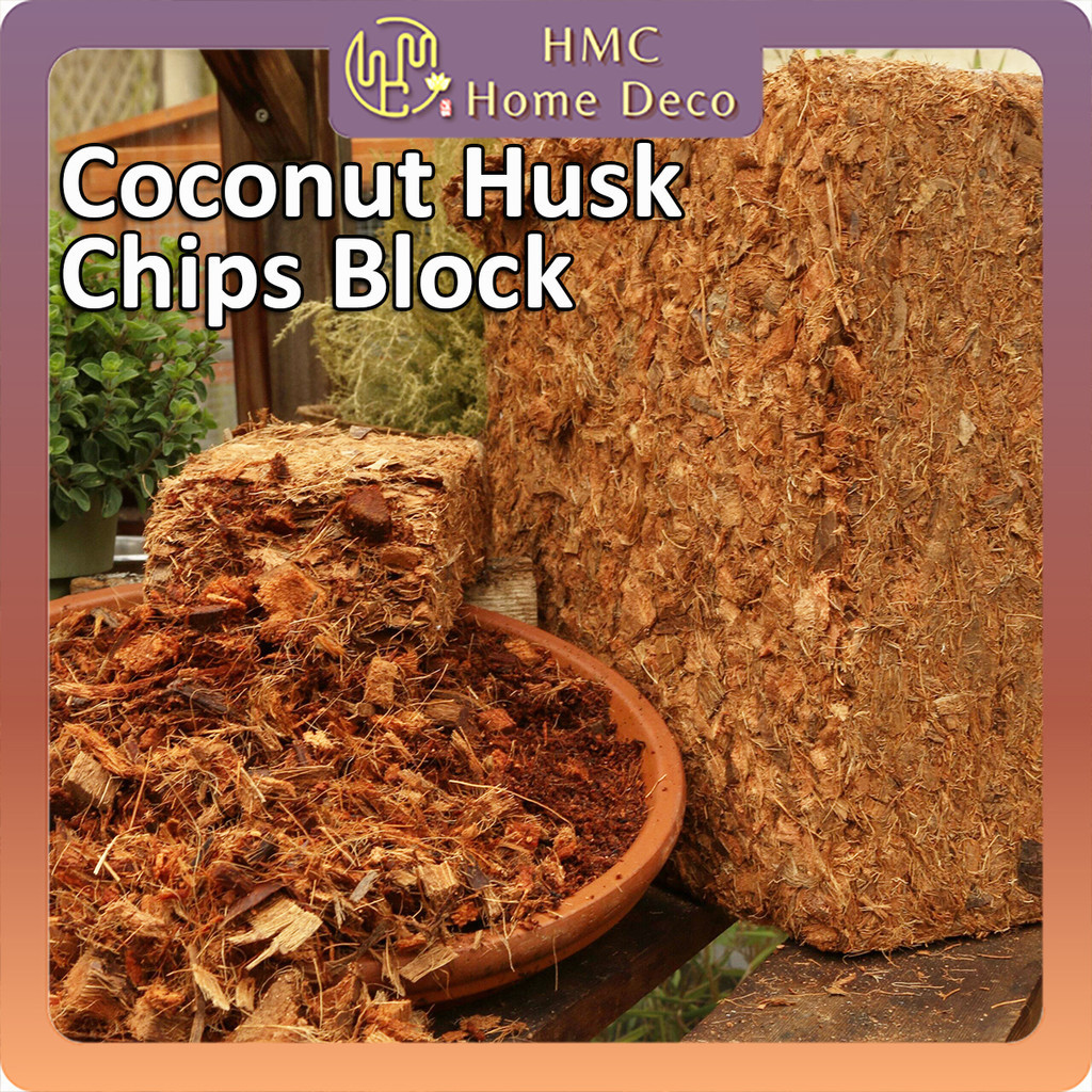 Coconut Husk Chips Block Compressed Cocochips Brick Coconut Substrate ...