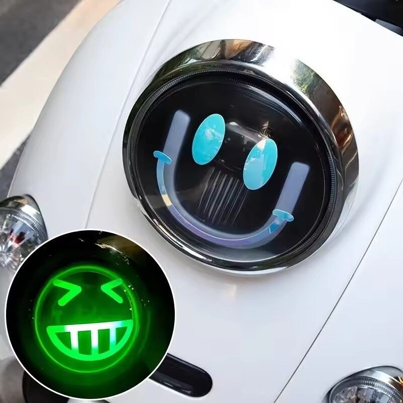 Luminous Emoji Car Stickers - Automobile Motorcycle Styling Decoration ...