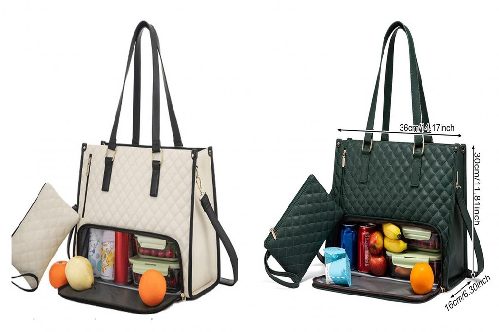 PEN| Weekend Getaway Cooler Bag Laptop Lunch Bag Stylish 2-in-1 Tote ...