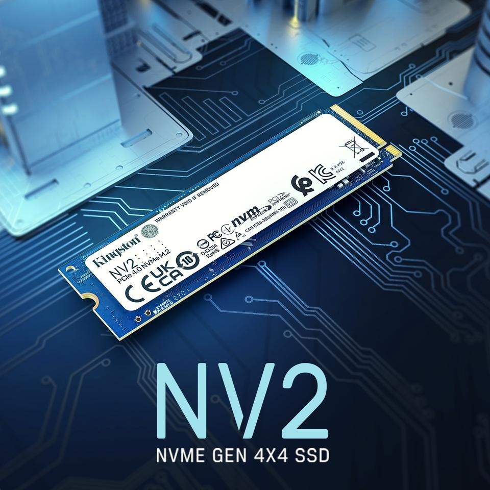 Kingston SSD NV2 PCIe Gen 4x4 M.2 2280 NVMe Internal Solid State Drives ...