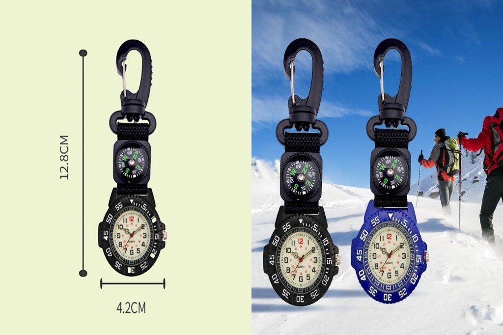 Travelight| Nylon Strap Quartz Pocket Watch for Daily Life Outdoor ...