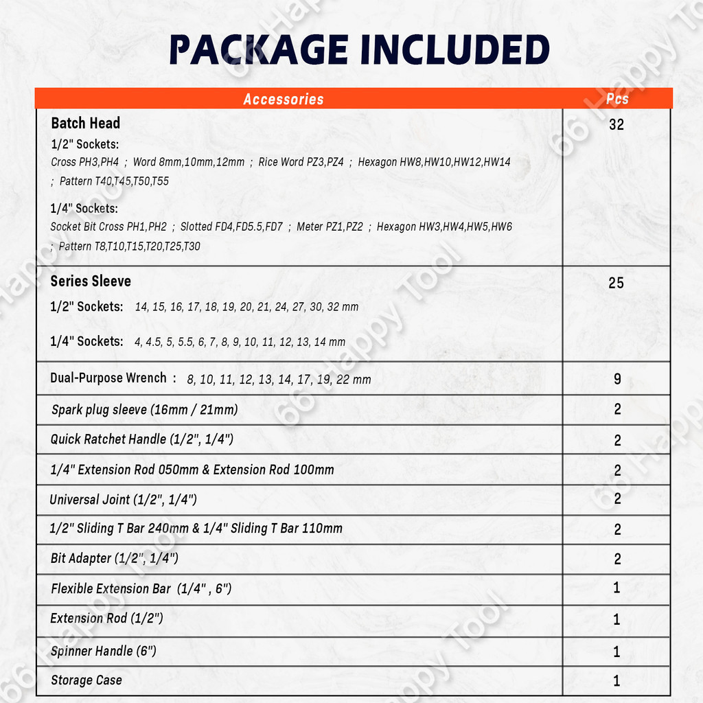 82pcs CR-V Combination Socket Wrench Set Heavy Duty Spanar Set Spana ...