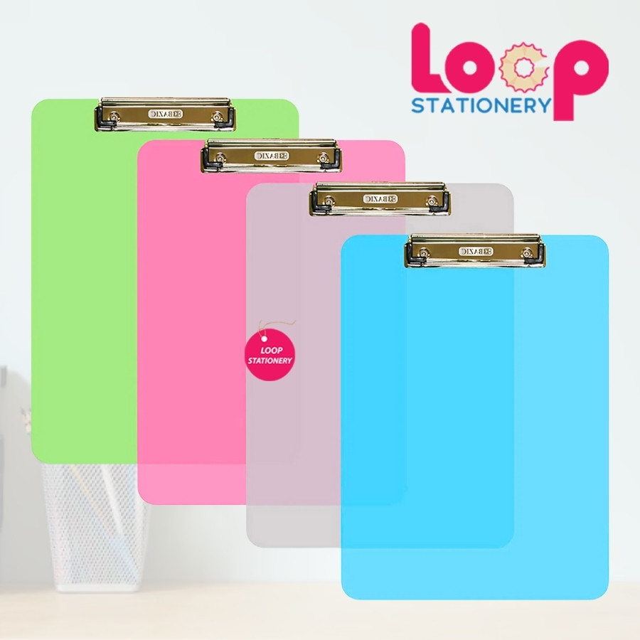 A4 Wire Clipboard Semi Transparent Colour | Shopee Malaysia