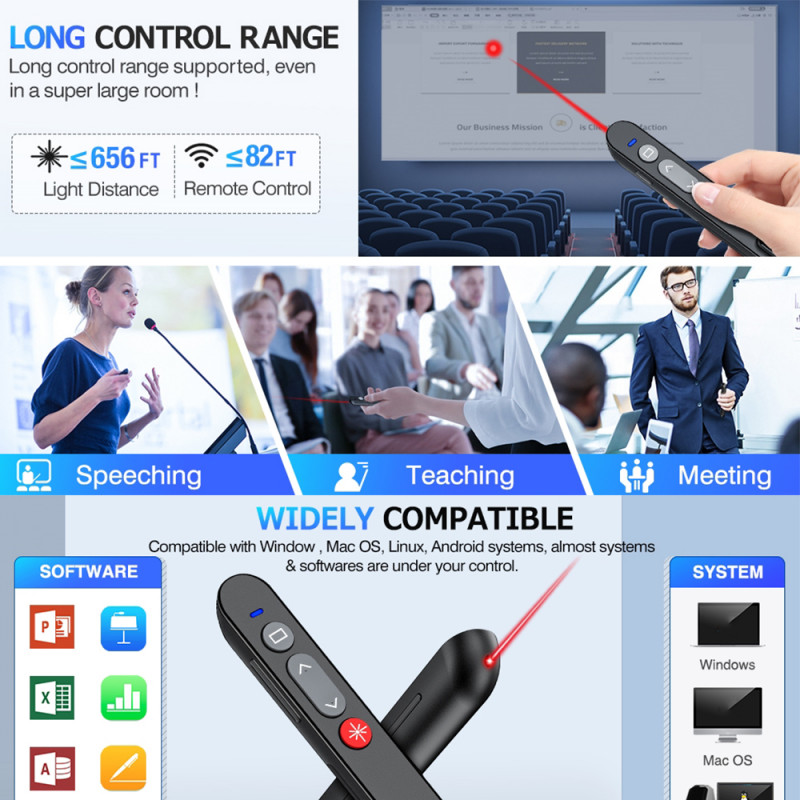 HP Wireless Presentation Pointers USB Pointers Presenter Pen for ...