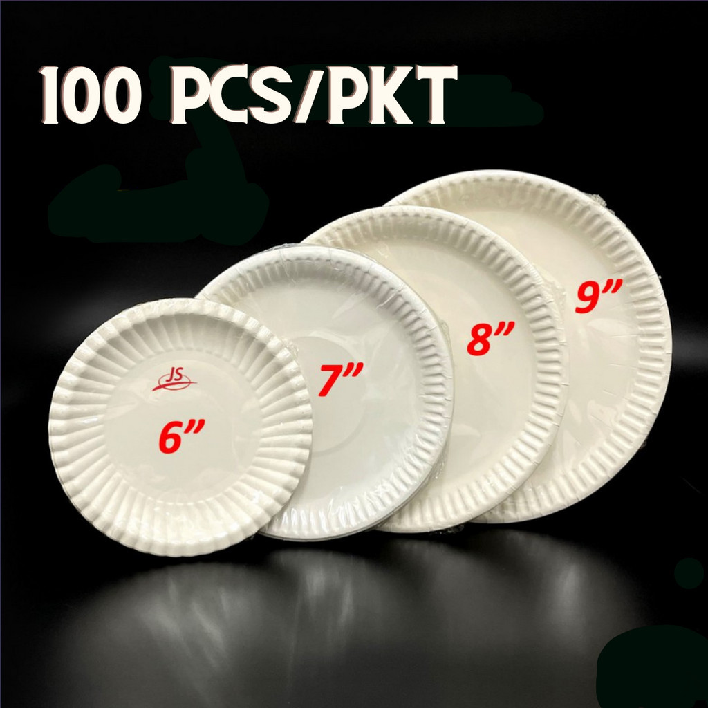 6" Paper Plates 20‘s / Disposable Paper Plates /White Paper Plate ...