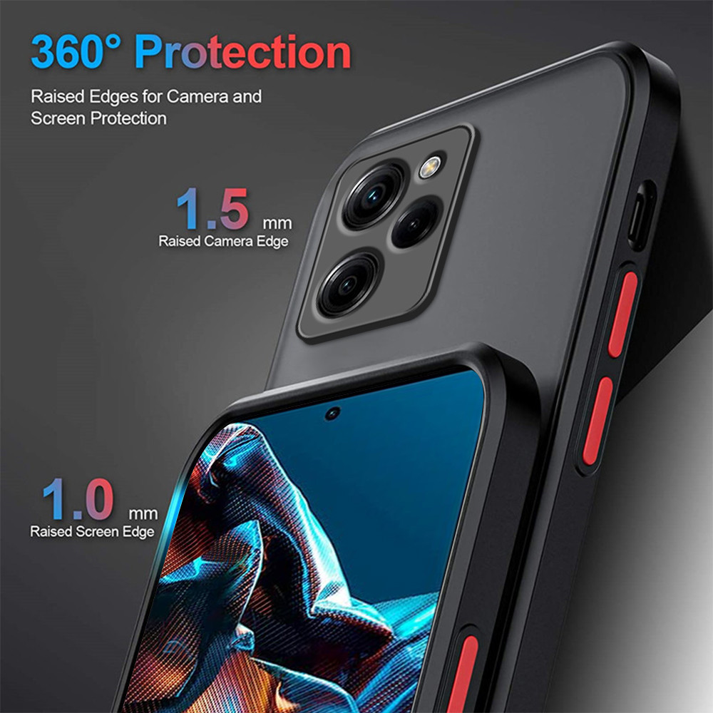 Shockproof Armor Matte Case For Xiaomi Poco X6 X5 Pro X4 GT X3 NFC M5 ...