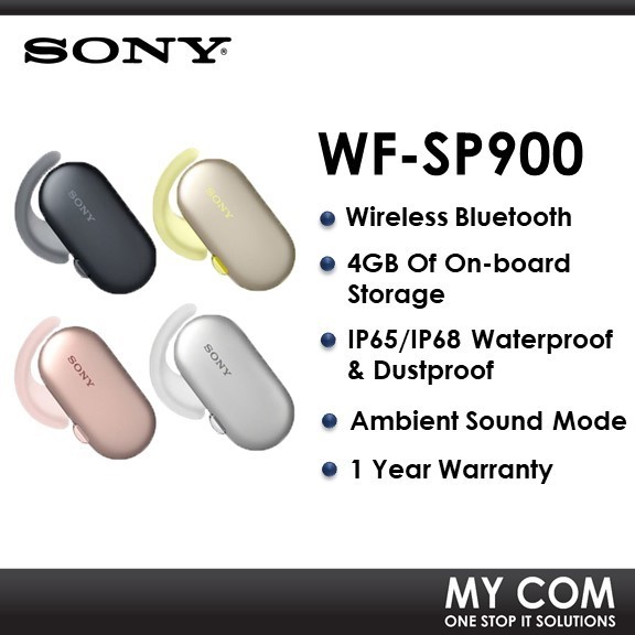 Sony WF-SP900 Sports Wireless Bluetooth Headphones With IP65/ IP68 ...