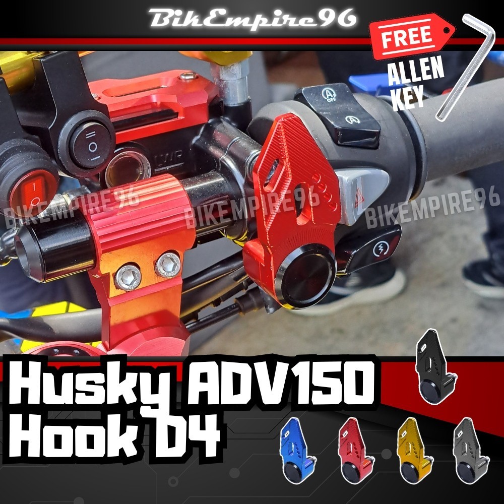 Husky150 Hook D4 Heavy Duty Premium Durable Hanger for Helmet Handle ...