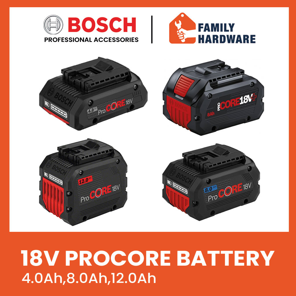 BOSCH ProCORE Procore 18V 18V+ 4.0Ah 8.0Ah 12.0Ah Professional Battery ...
