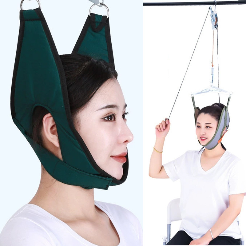 Adjustable Hanging Neck Traction Pain Relief Portable Cervical Traction ...