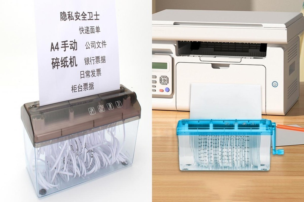 SGW_ Transparent Window Paper Shredder Portable Paper Shredder 3mm ...