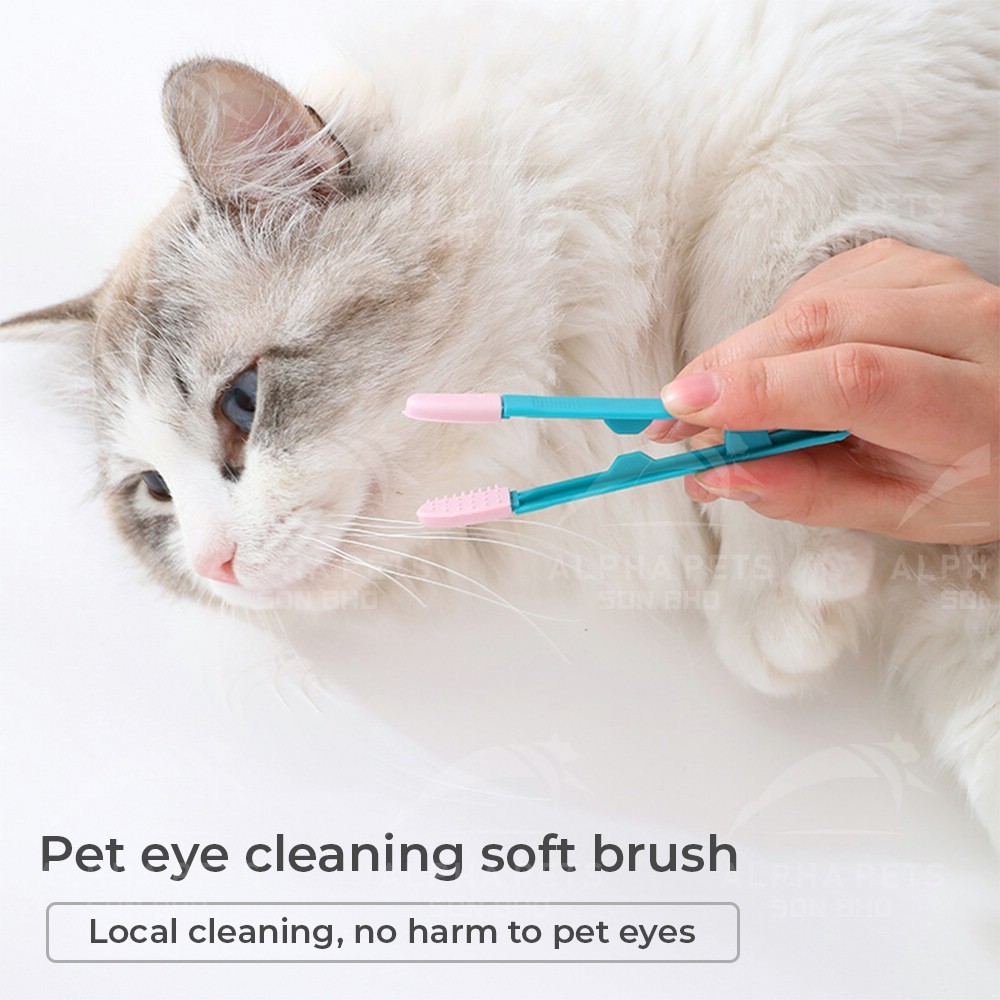 POODEE Cat Tear Stain Cleaner Pet Eye Wipes Eye Mucus Remover Comb Cat ...