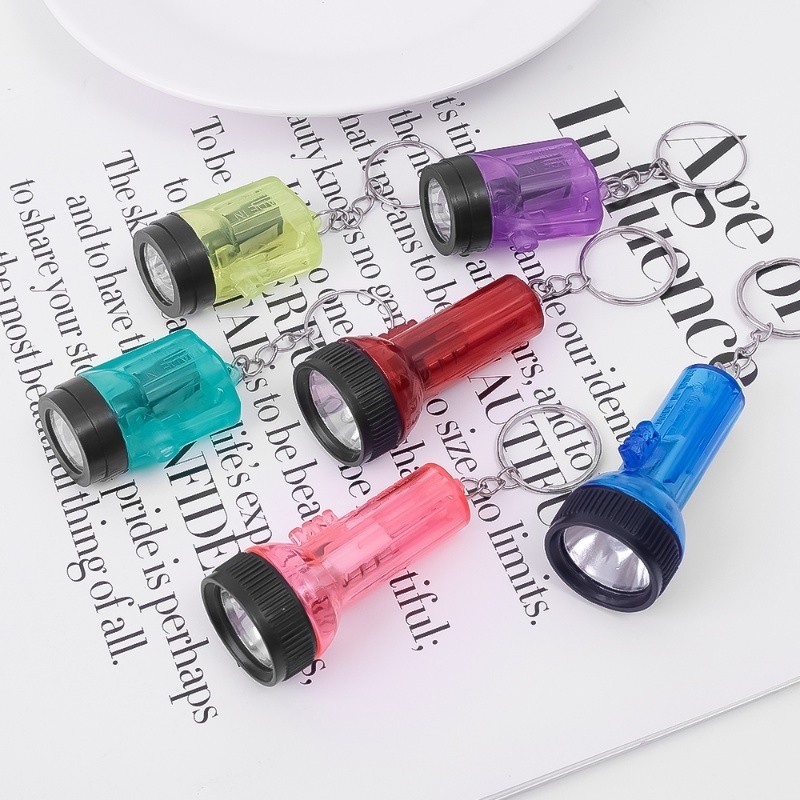 Mini Flashlights With Keychain / Outdoor Portable Plastic LED Flash ...