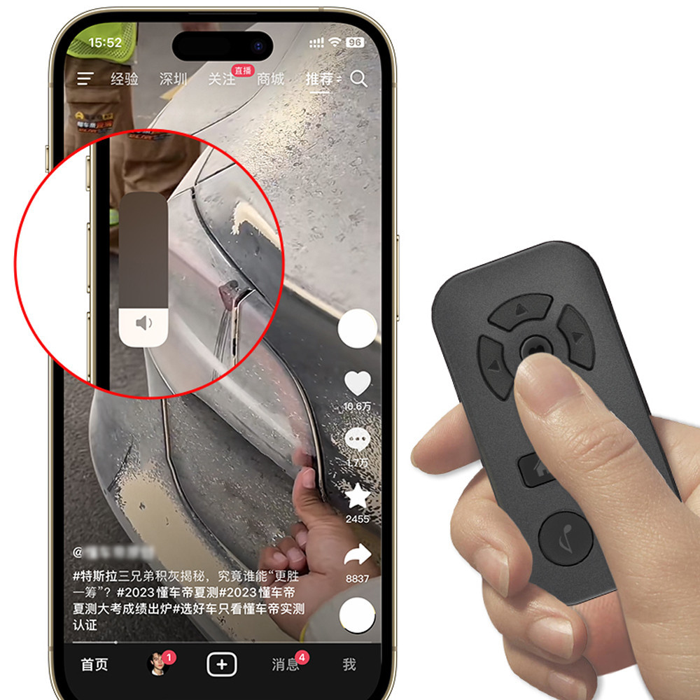 Bluetooth Smart Handset For Smartphones/ Mobile Phone Universal Remote ...