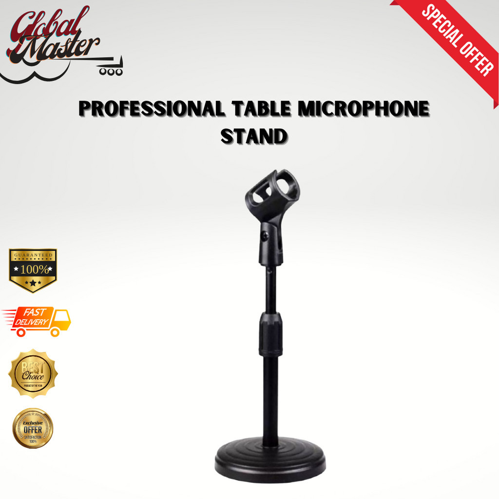 PROFESSIONAL TABLE MICROPHONE STAND | Shopee Malaysia
