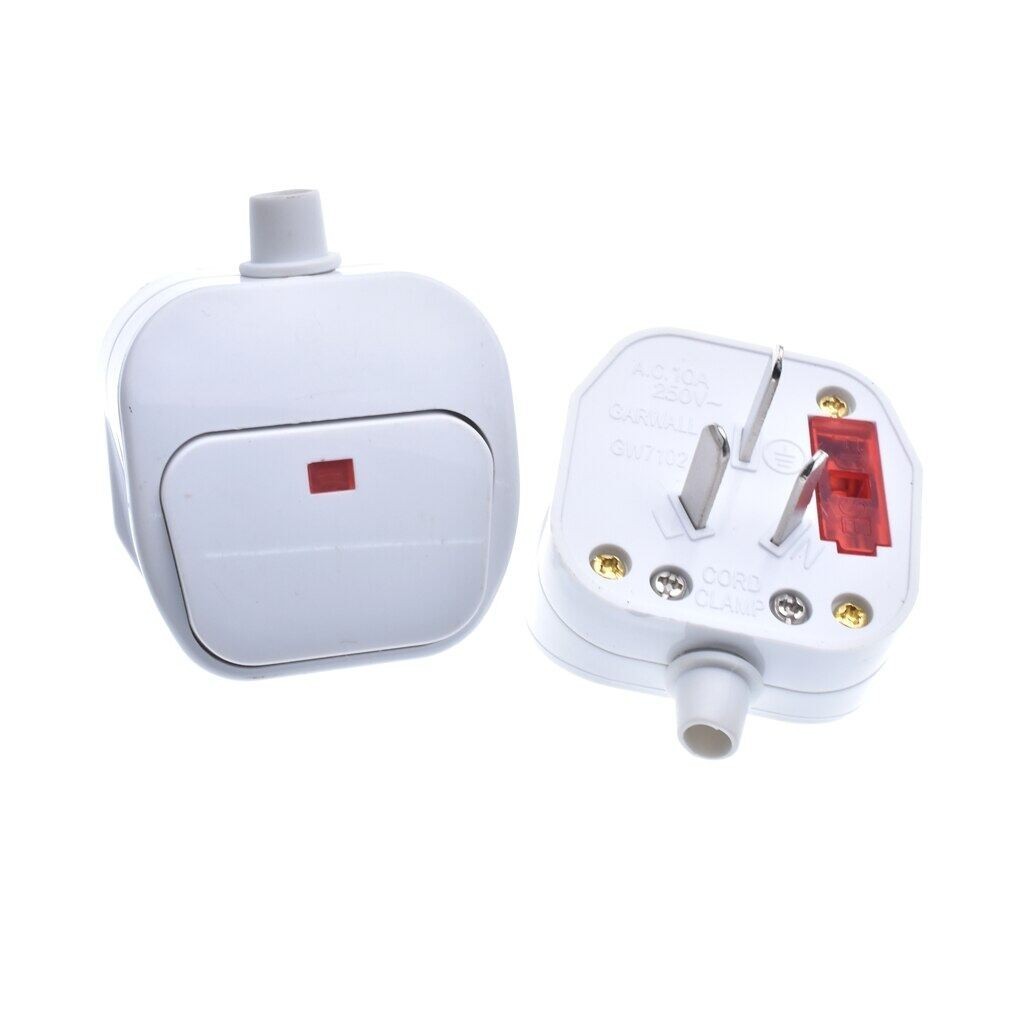 Australia Standard Power Switch Rewireable Plug With Fuse, Power Cord Cable 3-Pins Connector 10A ...