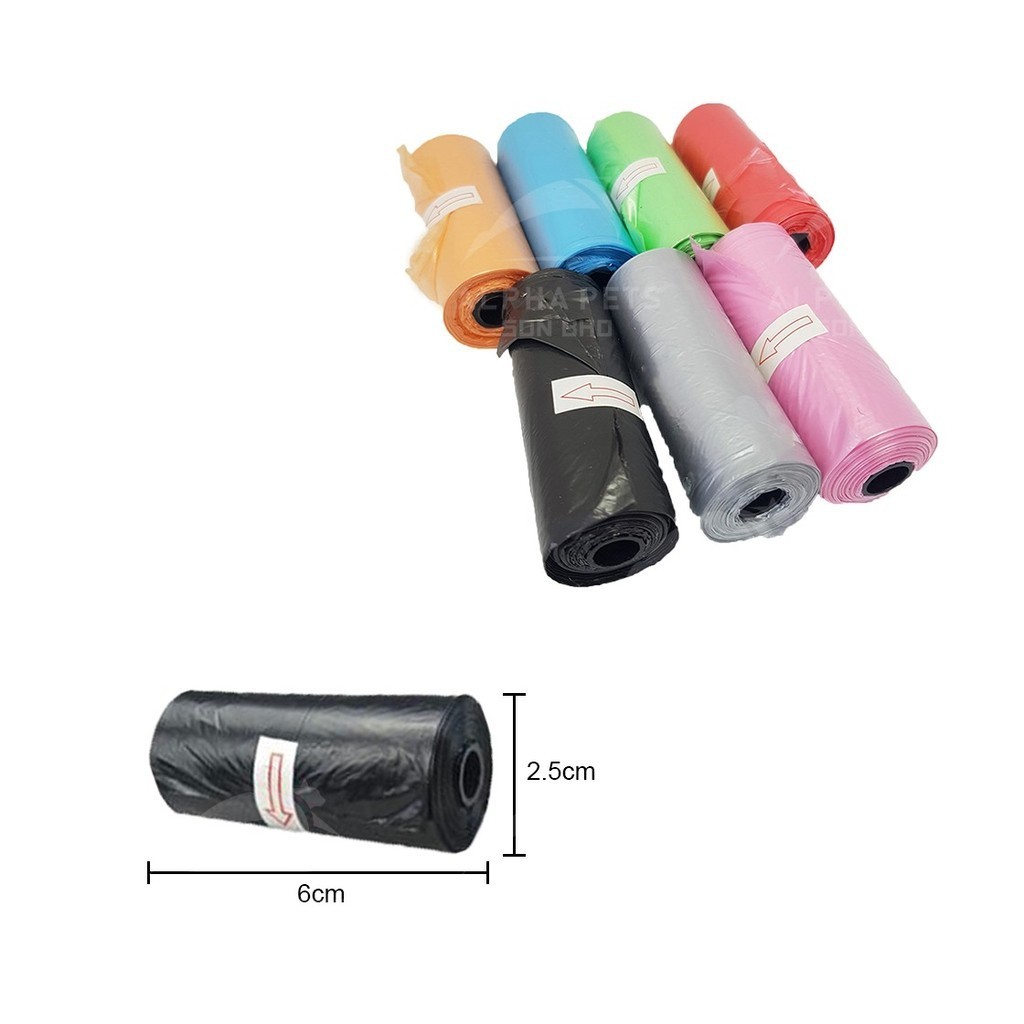 POODEE 3 ROLLS Poop Disposable Diaper Dispenser Plastic Bag Coreless ...